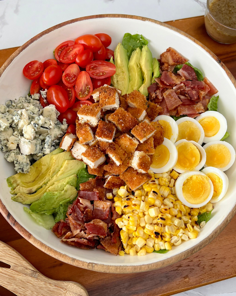 Crispy Chicken Cobb Salad - Spoonful of Si